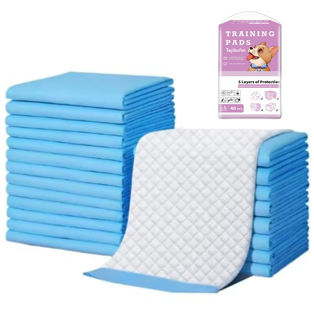TopikaPet - M/L-Super Absorbent Puppy Training Pads, Leak-Proof, Quick ...