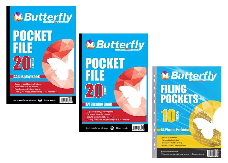 Pocket Display File (20) & Filing Pockets (10) Bundle | Shop Today. Get ...
