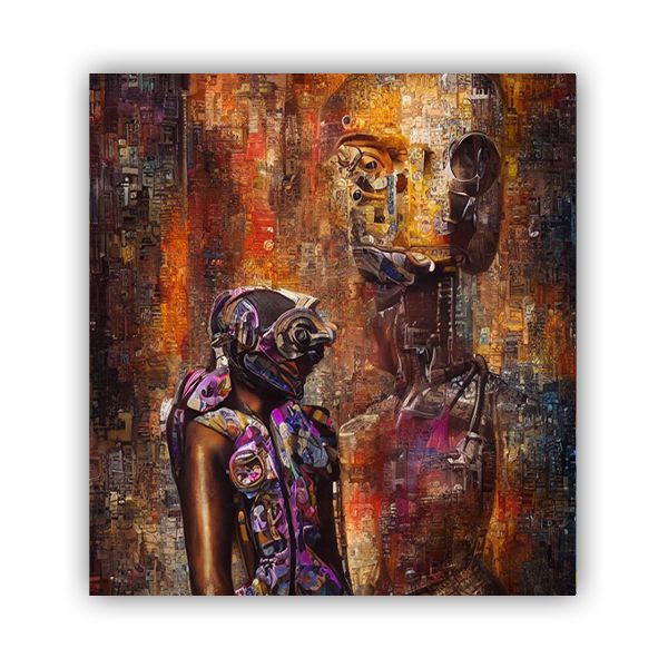 Art - Print on Canvas - The african matrix | Shop Today. Get it ...