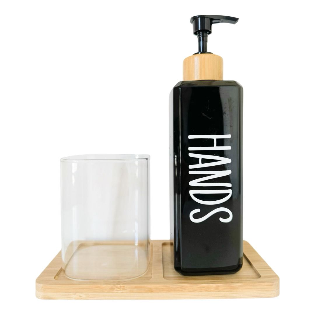 Glass and Bamboo Toothbrush And Hand Wash Set | Shop Today. Get it ...