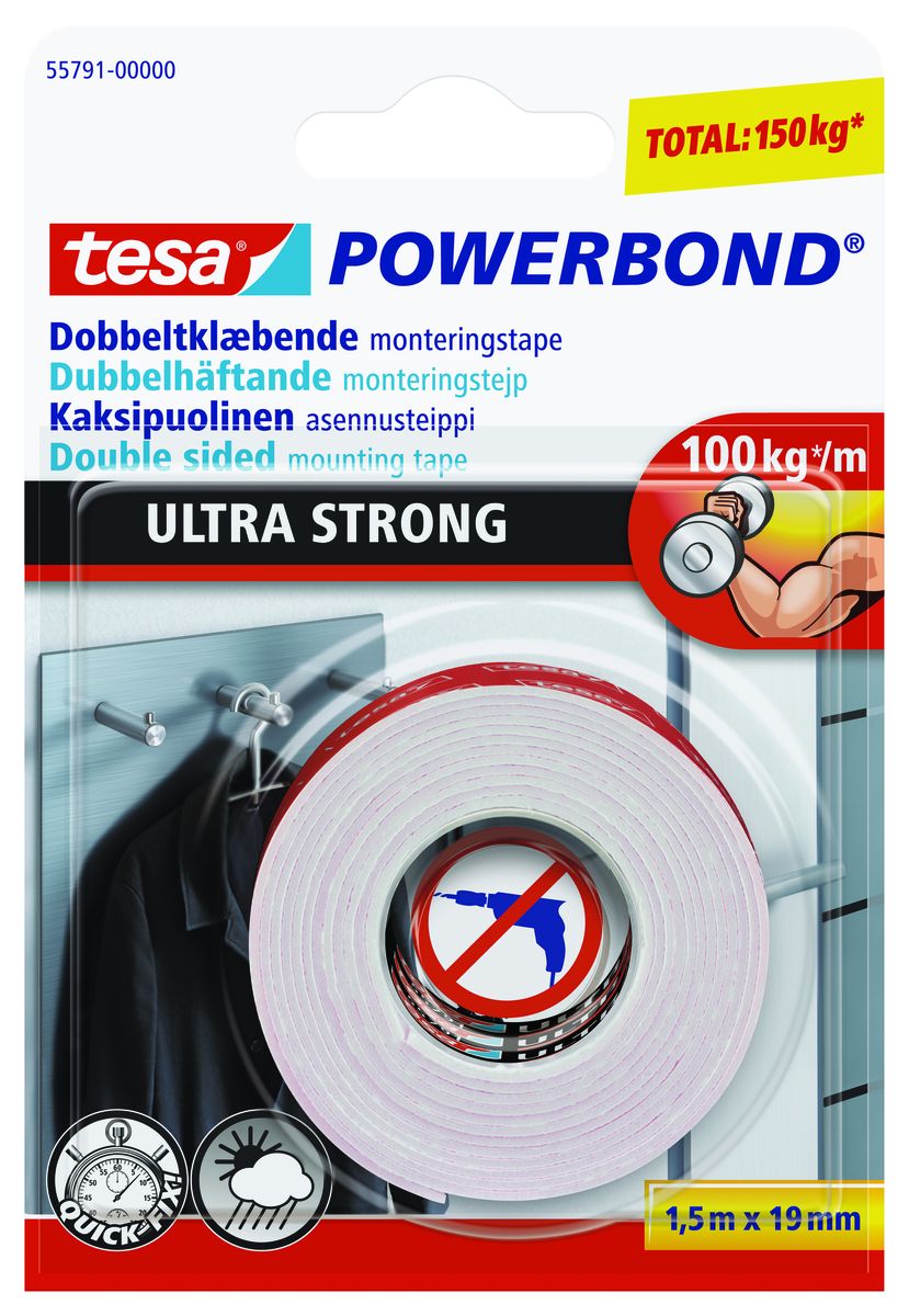 TESA Powerbond Mounting Tape Ultra Strong 1.5m x 19mm | Shop Today. Get ...
