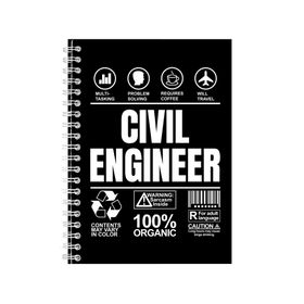 Civil Engineer A5 Notebook Engineering Gift Writing Book Notepad | Shop ...