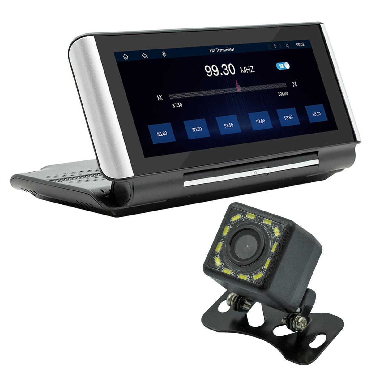 6.86" Car Radio HD Touch Screen Multimedia Player with 12LED View ...