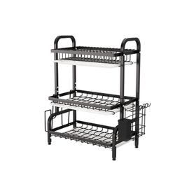 Multi-Functional 3-Tier Stainless Steel Dish Drying Rack | Shop Today ...