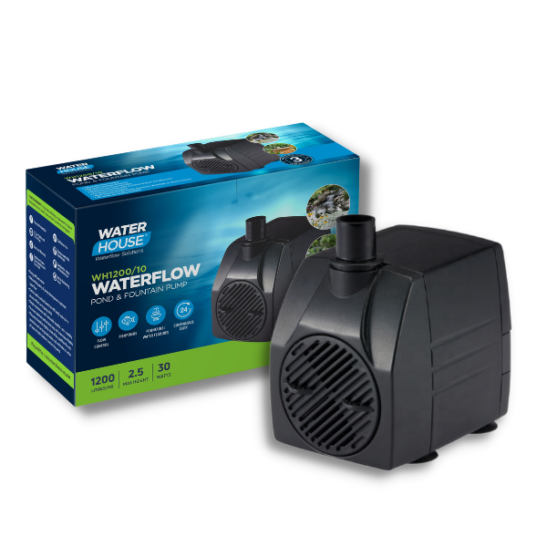 Fountain or Pond 1500 L h 10m cable, Flow Control & 3 Core Plug | Shop ...