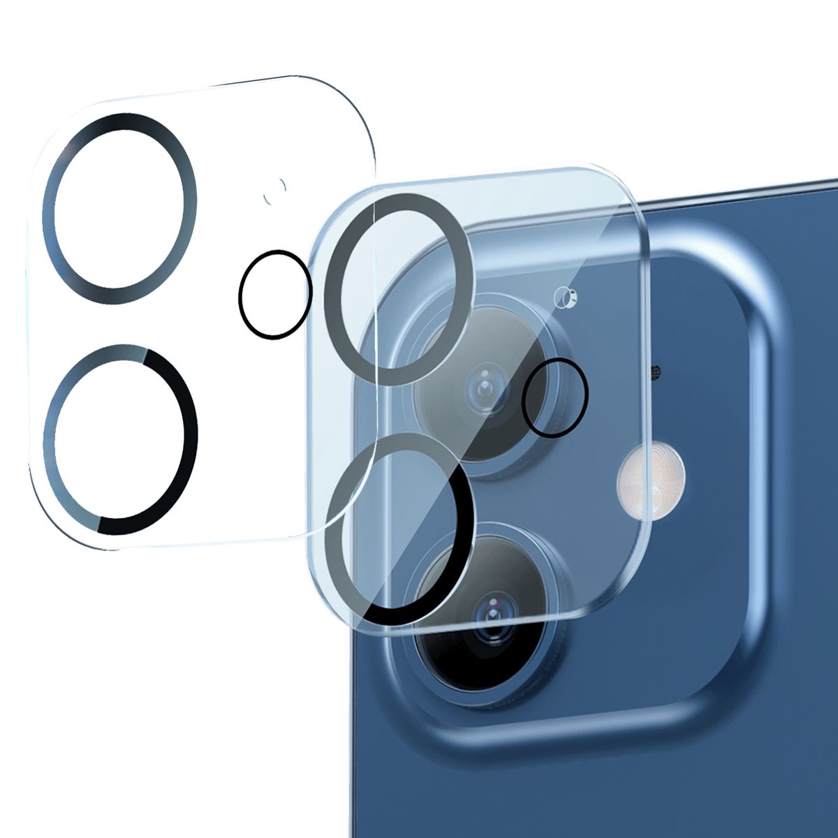 Baseus Full Frame Lens Film for iPhone 12 Series - Transparent (2 PCS ...