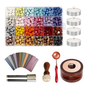 La Laila - Decorative Wax Sealing Stamp Starter Kit Complete Set ...