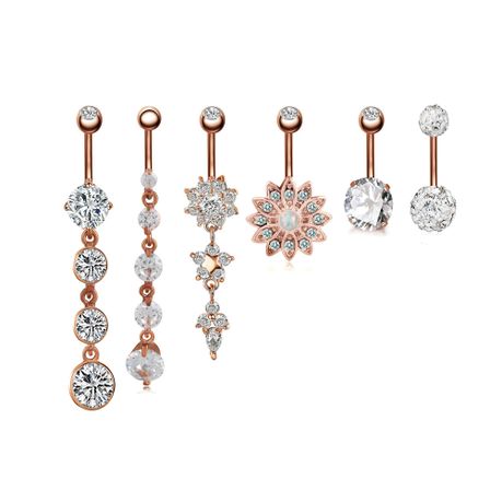 6 Piece Flower Pendant Belly Button Rings Belly Piercing Body Jewelry Shop Today. Get it Tomorrow takealot