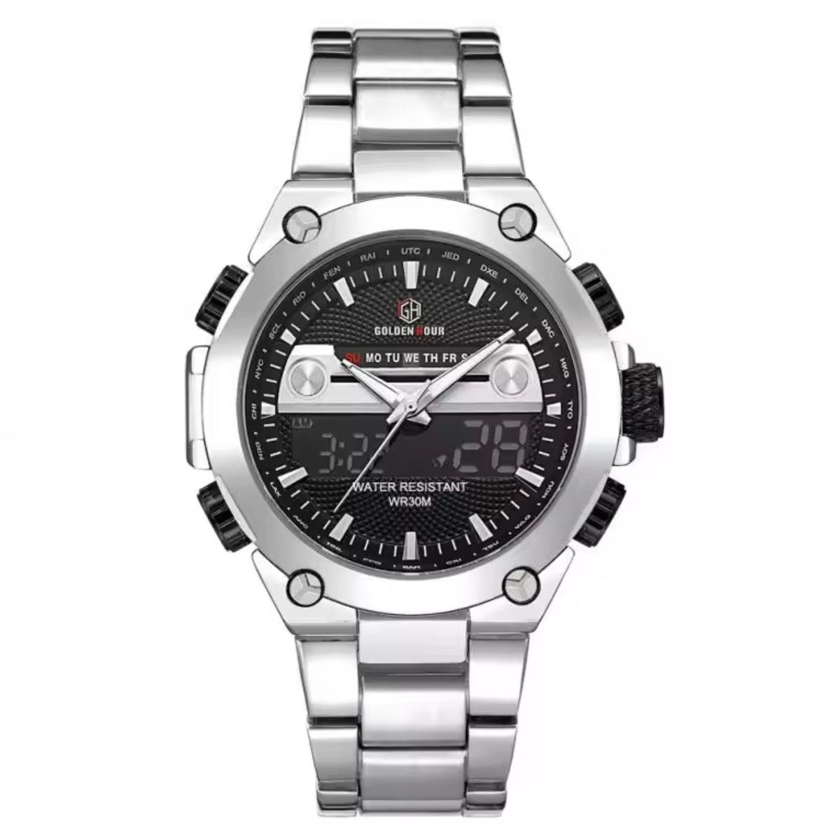 Golden Hour Men's Ultimate Artisan Analogue Digital Wrist Watch | Shop ...