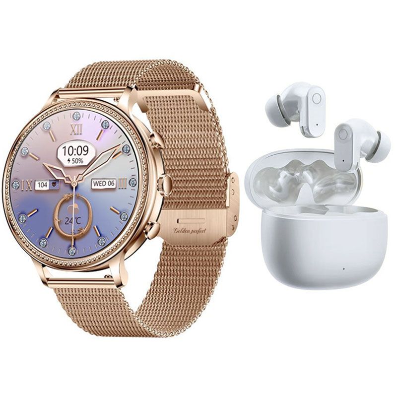 Lady Smartwatch & Earphones ,Ultimate Combo for Women -Perfect Gift for ...