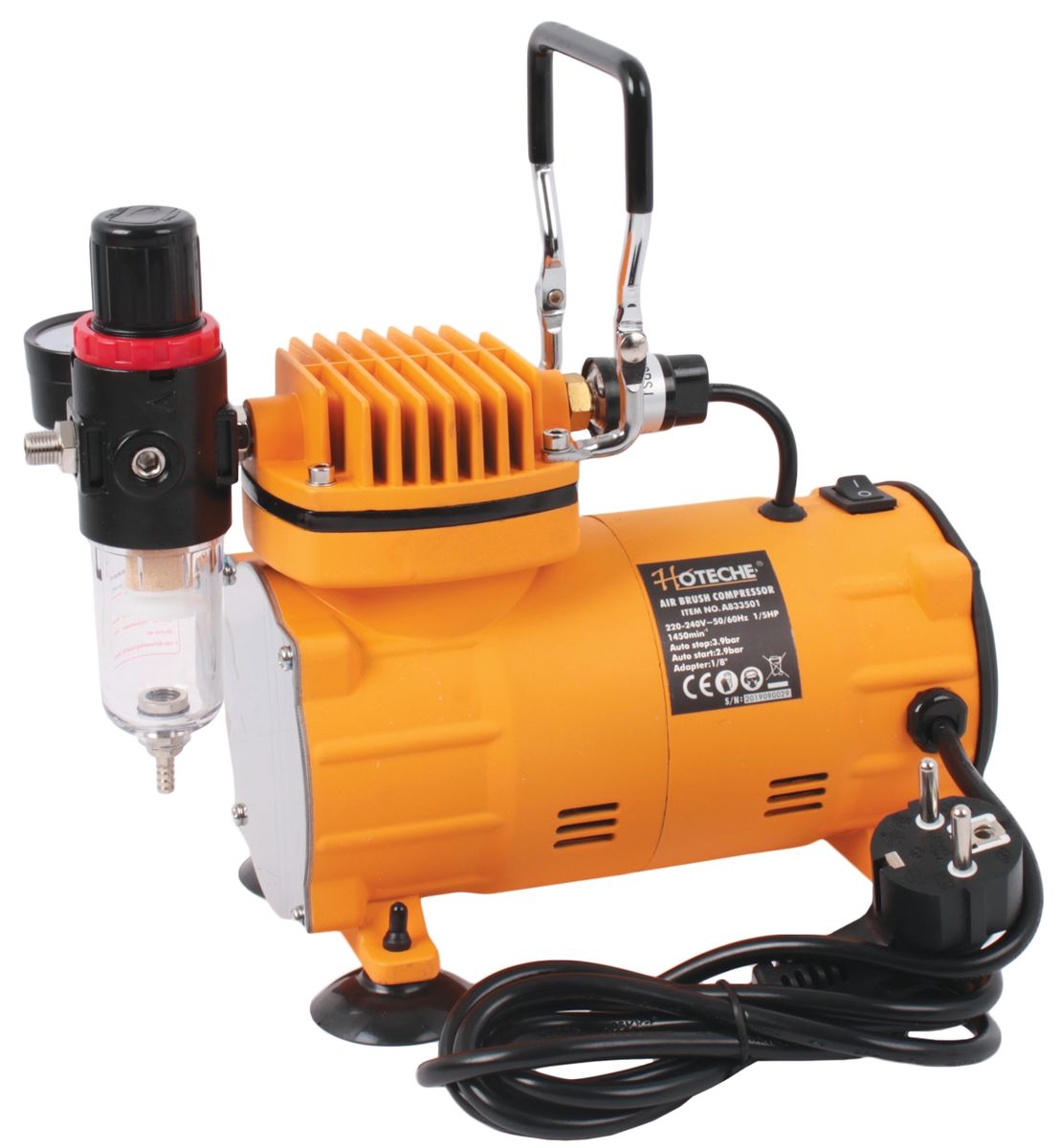 Hoteche Air Brush Compressor with Filter and Regulator | Shop Today ...