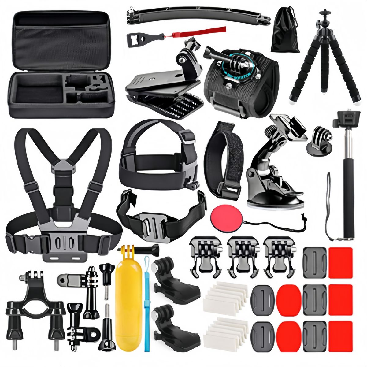 50 In 1 Camera Accessories Kit With Bottom Glue Compatible With GOPRO ...