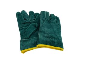Leather "Bokke inspired" Braai Gloves - Welders Heat Resistant Gloves ...