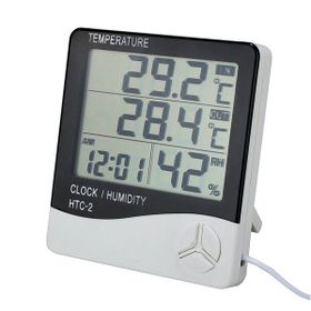 Digital Temperature Clock and Humidity Meter | Shop Today. Get it ...