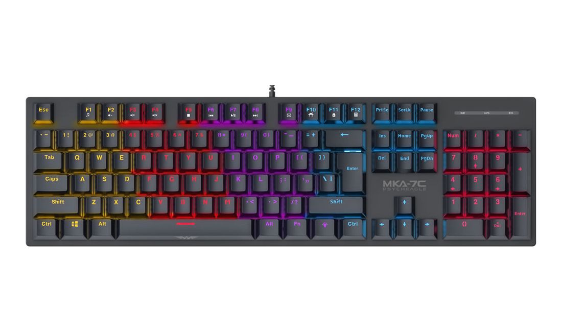 Armaggeddon MKA-7C Psycheagle Mechanical Gaming Keyboard - Linear ...