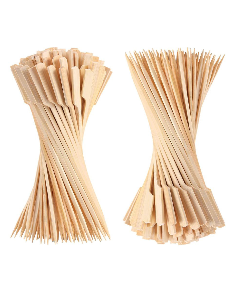 200 Piece Bamboo Skewers for Appetizers, 4.7-inch cocktail Picks for ...