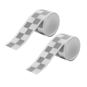Craft Sewing Iron on Fabric Reflective Clothing Checker Tape set 2 (1m ...