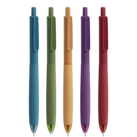 5Pcs Retro-Inspired Fine-Tip Ballpoint Pen Set - Multicolor | Shop ...
