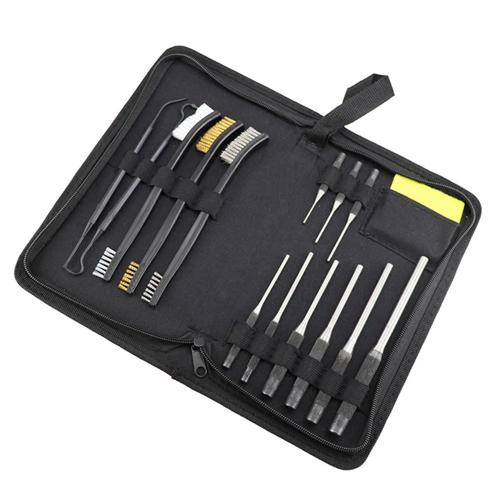 15-in-1 Gun Cleaning Kit with Grip Roll Pin Punch Tool Set with ...