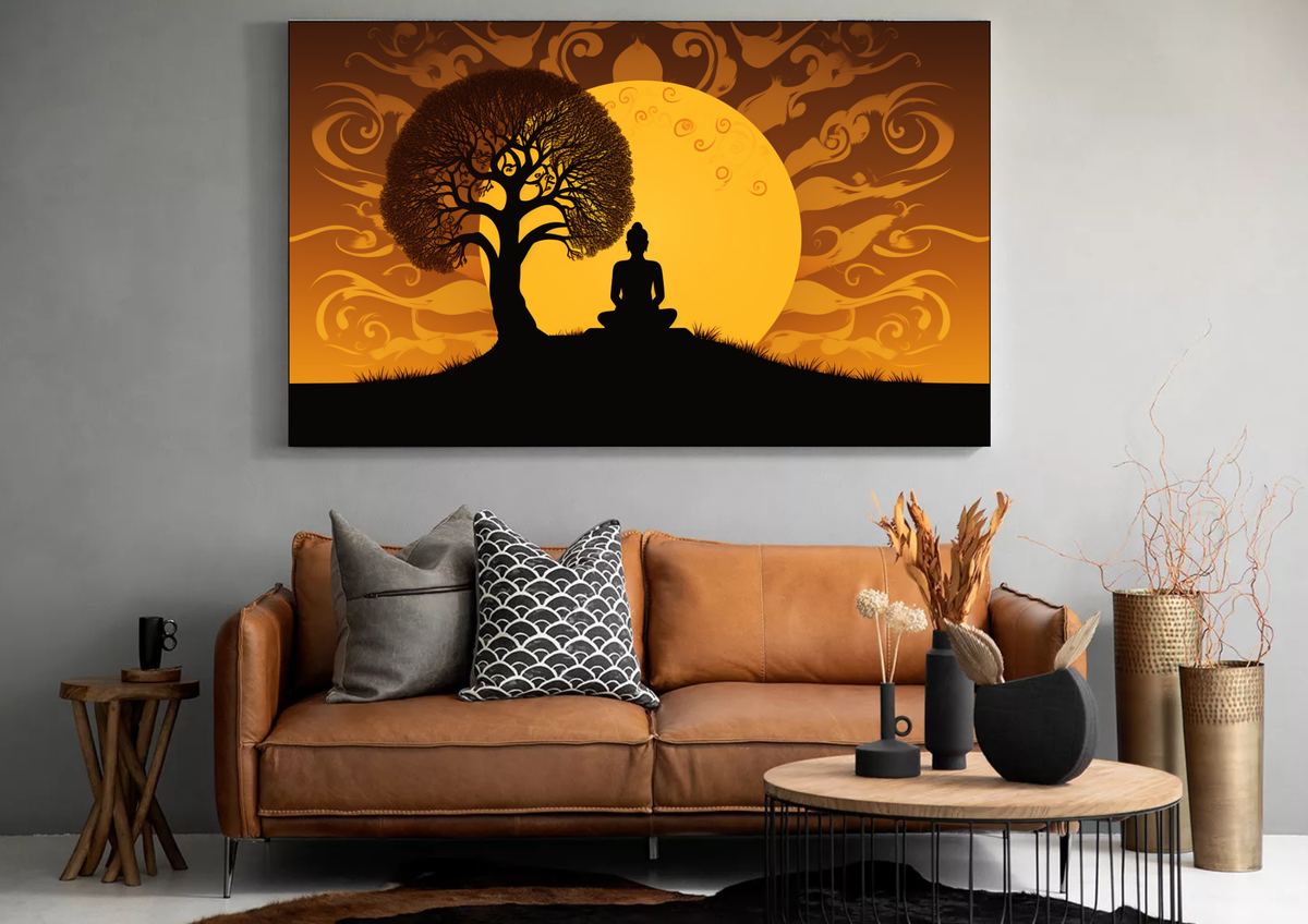 Canvas Wall Art - Bodhi Tree Abstract - HD0449 | Shop Today. Get it ...