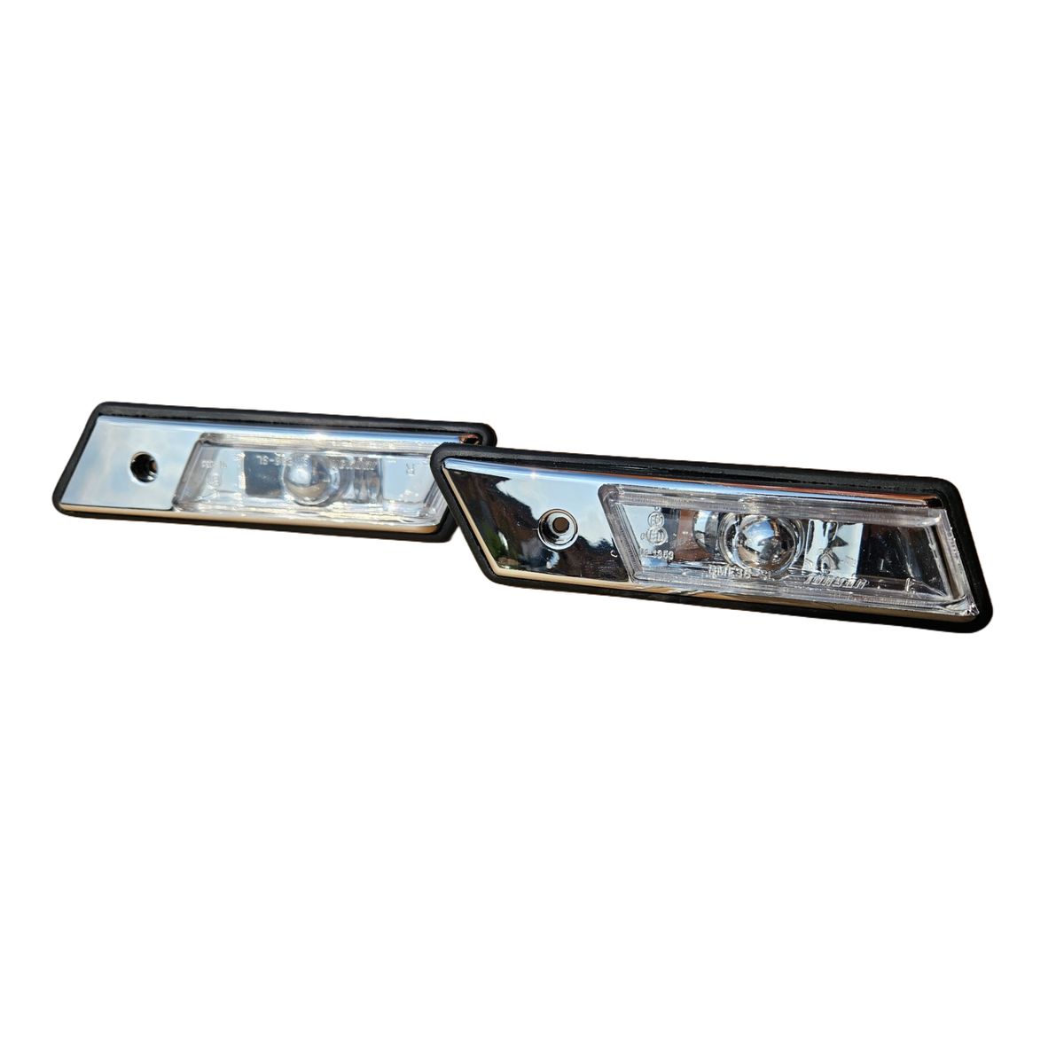 E36 Chrome Crystal Marker Indicators lights + Amber globes Non Oem ...