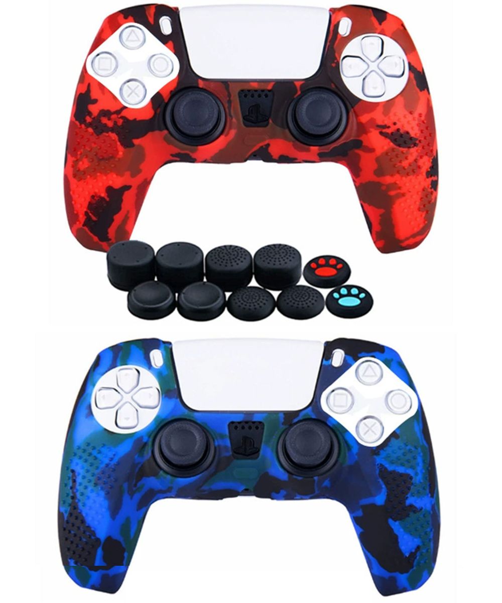 Silicone Shell For Sony 5 PS5 Wireless Controller Handles With Thumb ...