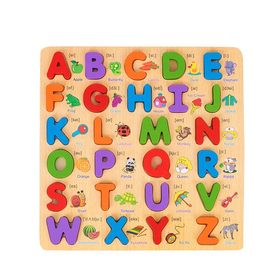 27-Pieces Uppercase Wooden Letters Alphabet Puzzle YG-24AS | Shop Today ...