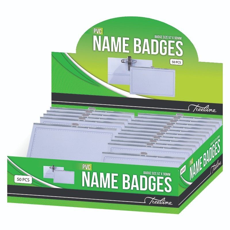 Name Badge PVC - 59 x 90mm - Box of 50 | Shop Today. Get it Tomorrow ...