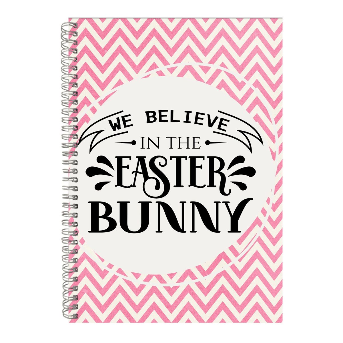 Believe A4 Notebook Spiral Lined Easter Graphic Design Notepad Present ...