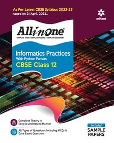 CBSE All In One Informatics Practices with Python Pandas Class 12 2022 ...