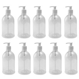 10x 500ml Clear PET Bell Bottle with Lotion Pump | Shop Today. Get it ...