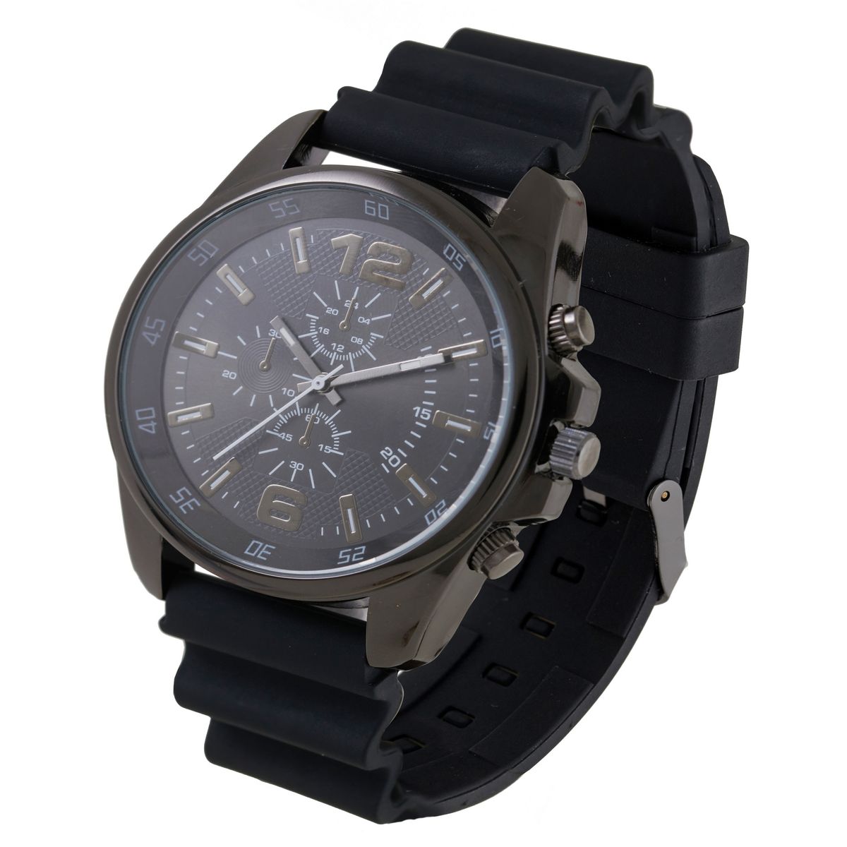 Digitime Bold Gunmetal Watch [Black] | Shop Today. Get it Tomorrow ...