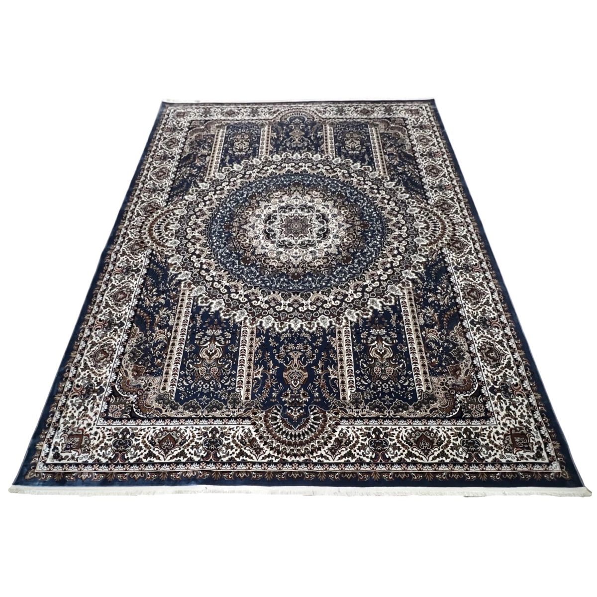 RUGS OF PERSIA - Persian Dome Design Light Blue Turkish Machine Made ...