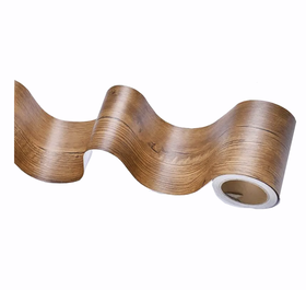 Decor Wood Grain Edge Cornice Banding Tape, Self-Adhesive Baseboard ...