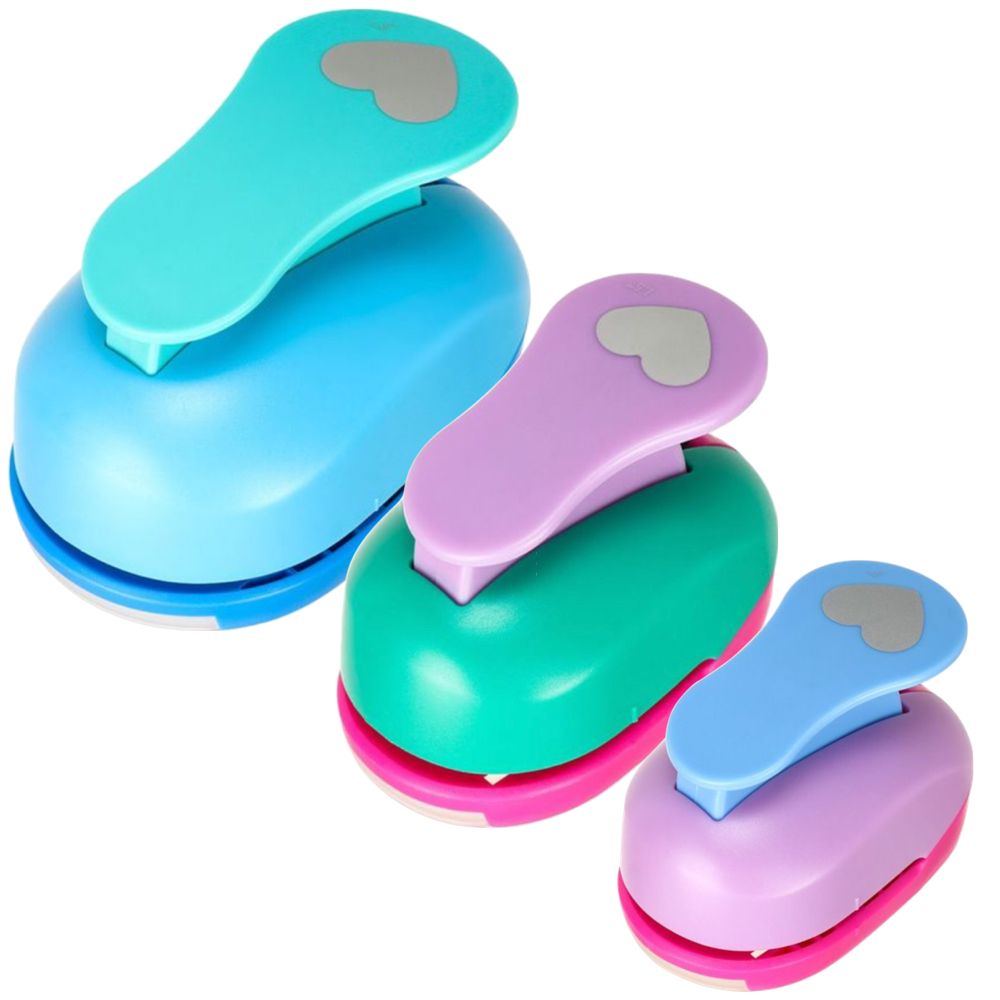 Craft Multifunctional Scrapbooking Heart Shape Paper Punch Set Of 3 ...