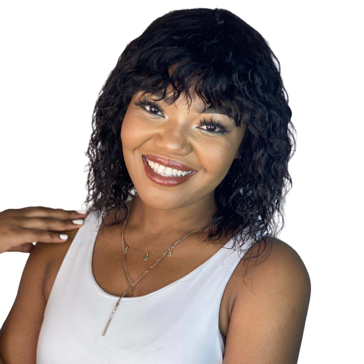 Brazilian Hair Water Wave Fringe Wig 12inch Shop Today Get It Tomorrow