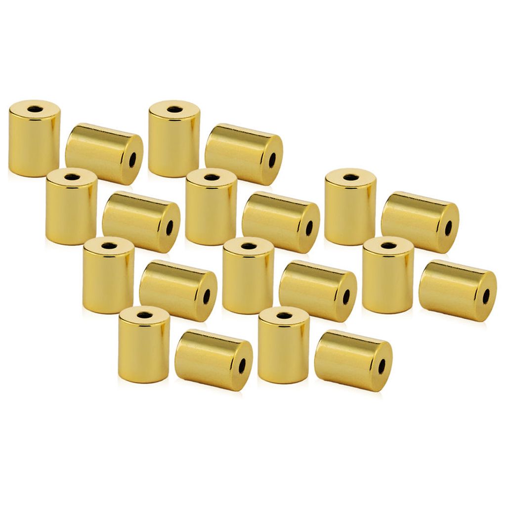 14k Gold Cylinder Earring Backs with Silicone Inside Slider Grip- x10 ...