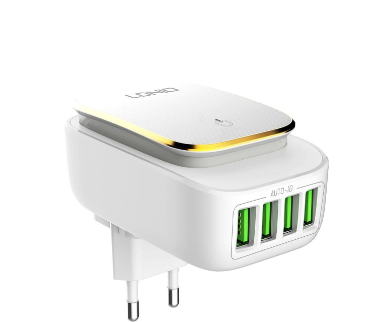 4 Port USB Charger with LED Touch Lamp A4405 MLx1 | Shop Today. Get it ...