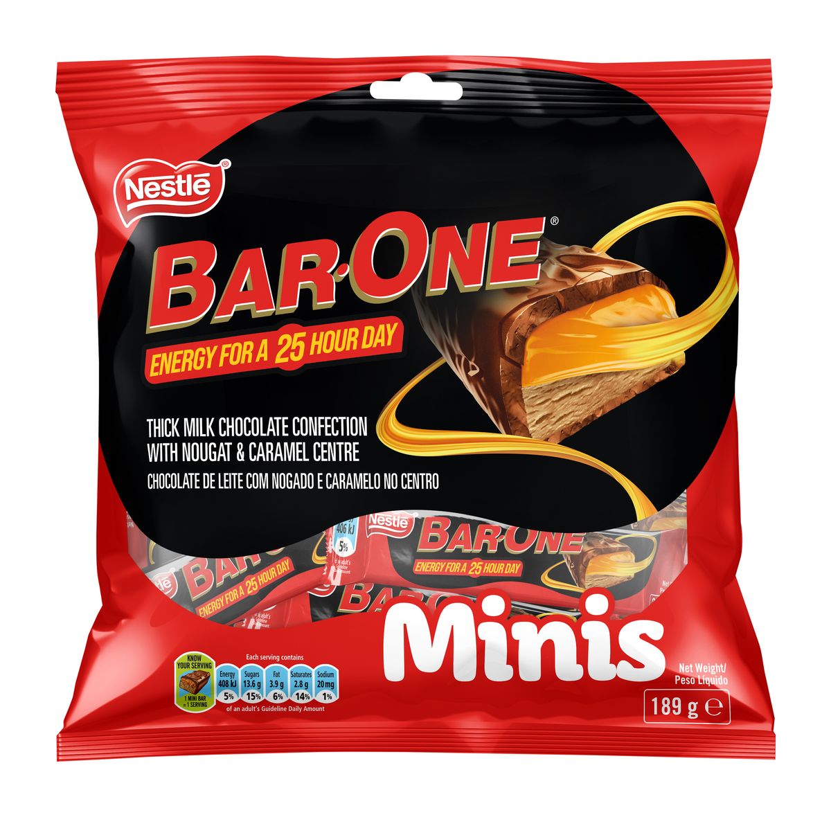 Nestlé BaroneThick Milk Chocolate With Nougat And Caramel, mini bag ...