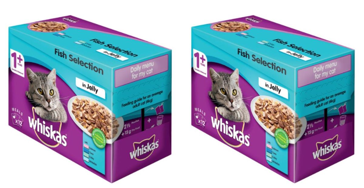 Whiskas Adult Pouch Multi-pack Fish & Meat Selection In Jelly (12 x 85g) x2 | Shop Today. Get it ...