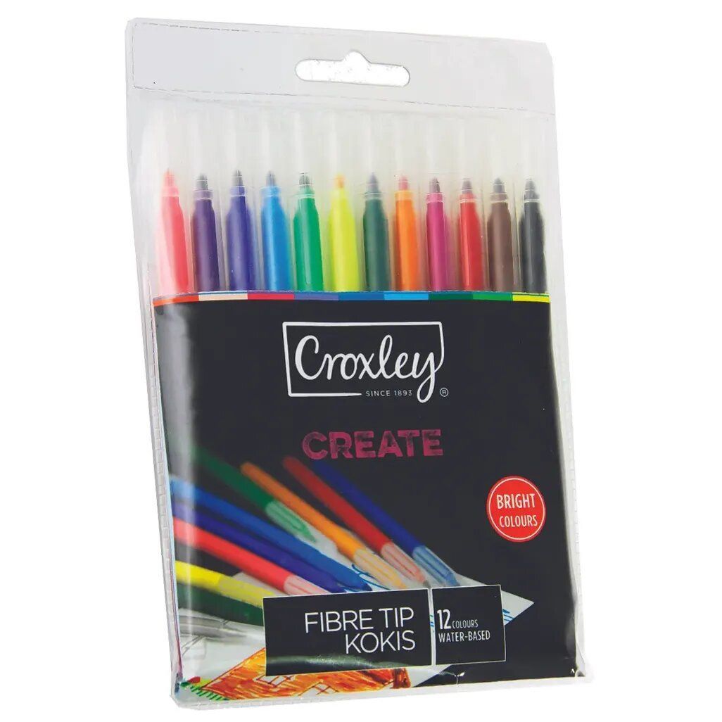 Croxley Fibre Tip Markers 12 Pack x 2 | Shop Today. Get it Tomorrow ...