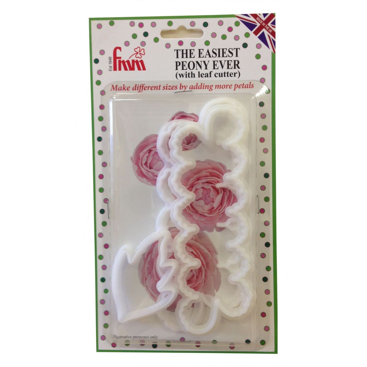 Cutter Easiest Peony Ever + Leaf Icing Cutter Fondant Cutting Tool 4 ...