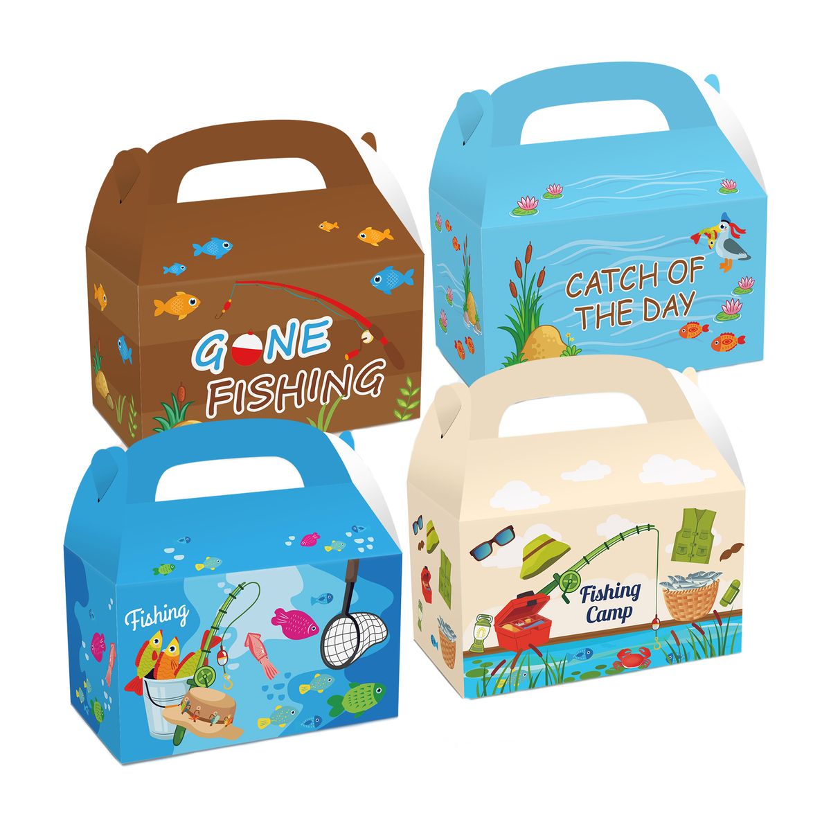 Party Favor Boxes - Fishing / Catch of the Day Theme (12 Boxes) | Shop ...