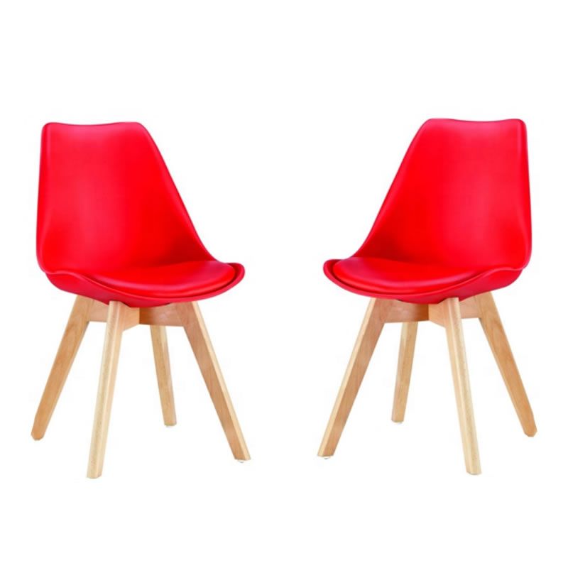 Modern Wooden Leg Chair - 2 Piece | Shop Today. Get it Tomorrow ...
