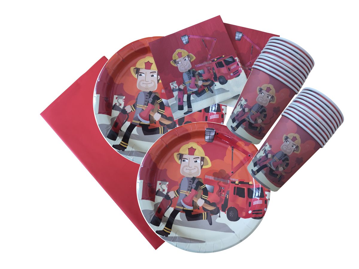 Fireman Party Supplies/Decorations - 4 Piece for 20 invites | Shop ...