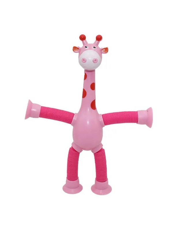 Sensory Fun: Telescopic Giraffe Suction Toy - Bend, Stick, Extend ...