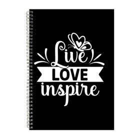 Live Love A4 Notebook Spiral Lined Butterfly Trendy Notepad Gift Idea 313 | Shop Today. Get it ...