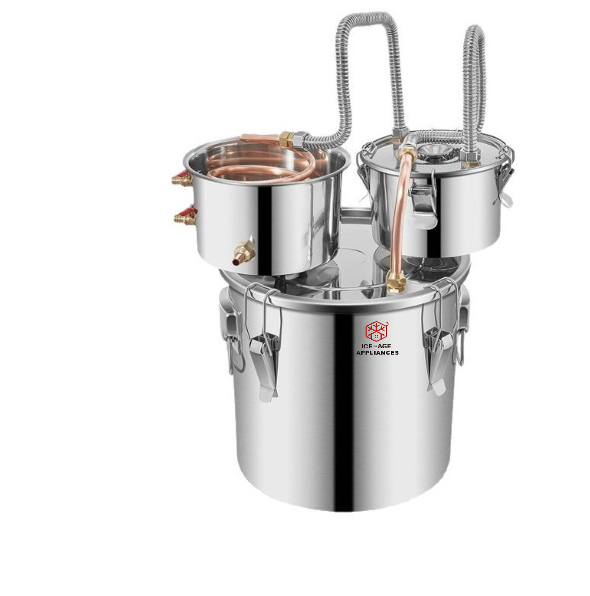 30L Ice Age Stainless Steel Alcohol Distiller for Home Brewing Wine ...