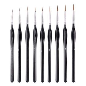 9-Piece Fine Detail Paint Brush Set for Precision Art Projects | Shop ...