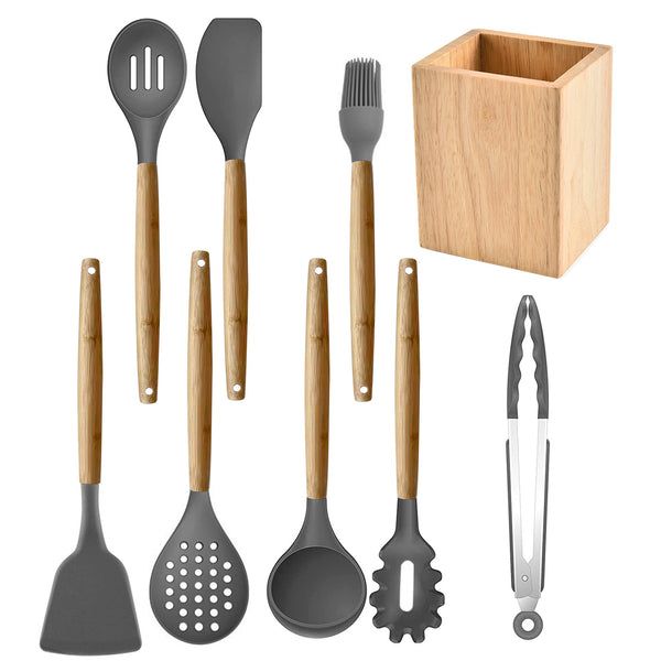 9 Pieces Cooking Utensils With Storage Container | Shop Today. Get it ...